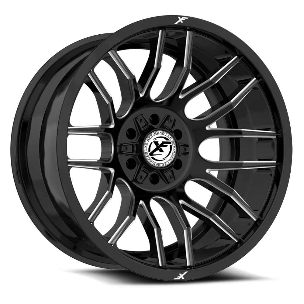 Custom 8 Lug Anodized Blue & Milled Off-Road Wheels | XF 232 | XF Off-Road