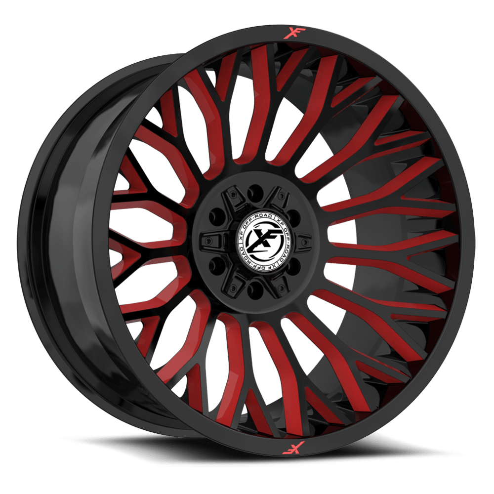 XF 236 Custom Wheels | Gloss Black Milled & Brushed Rims | XF Off-Road